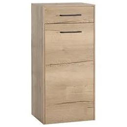 Highboard Marlin "3400" Sideboards Gr. B/H/T: 42cm x 90,4cm x 34,8cm, Türanschlag links,, beige (eiche struktur/eiche struktur) Breite 42 cm