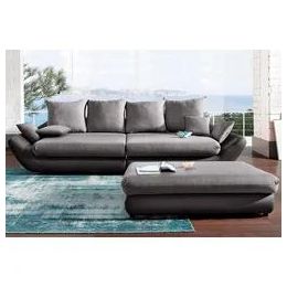 Big-Sofa TRENDS BY HG "Moon" Sofas Gr. B/H/T: 288cm x 88cm x 115cm, Microfaser PRIMABELLE-Struktur, schwarz frei im Raum stellbar