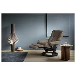 Relaxsessel stressless "Mayfair" Sessel Gr. Leder BATICK, PowerTM Leg & Back-ohne Akku-Classic Base Schwarz, 1098461850, B/H/T: 88cm x 102cm x 76cm, braun (mole batick) elektrisch verstellbar, optional 2-motorisch, Größe M & L