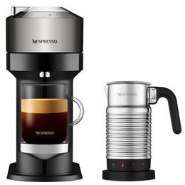 Nespresso Vertuo Next Deluxe Dark Chrome & Aeroccino 4 Vertuo Kaffeemaschine