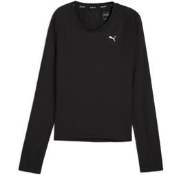 Puma® Funktionsshirt "Run Cloudspun", feuchtigkeitsregulierend, für Damen, schwarz, S