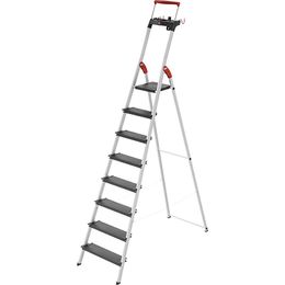 Hailo Sicherheitsleiter TopLine L100, Tragfähigkeit bis 150 kg, 8 Stufen