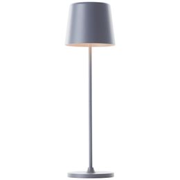 Brilliant Lampe Kaami LED Außentischleuchte 37cm grau matt Metall grau 2 W LED integriert