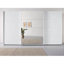 Schwebetürenschrank Rauch "Oteli" Schränke Gr. B/H/T: 360 cm x 210 cm x 68 cm, 3 St., weiß Schwebetürenschränke und Schiebetürenschränke mit Mittelspiegel, in verschiedenen Dekor- Hochglanzfarben