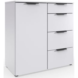 Kombikommode wimex "Level by fresh to go" Sideboards Gr. B/H/T: 81 cm x 84 cm x 41 cm, 4, weiß Kombikommoden 1-türig mit 4 Schubladen, soft-close Funktion, 81cm breit, 84cm hoch