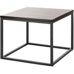 Couchtisch Fink "Novara" Tische Gr. B/H/T: 55 cm x 45 cm x 55 cm, schwarz, braun (eiche espr.) Couchtische eckig quadratisch, 55x55x45