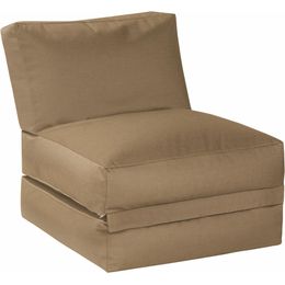 Sitzsack SITTING POINT "Sitzsack und Sitzliege Twist OUTSIDE", braun, Sitzsäcke, outdoorfähig