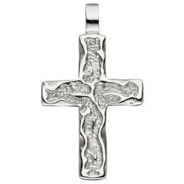 Kreuz-Anhänger Jobo "Anhänger Kreuz" Schmuckanhänger Gr. Silber 925 (Sterlingsilber), silberfarben (silber 925) Damen 925 Silber