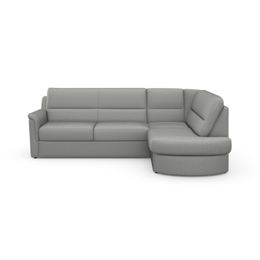 Sit & More Ecksofa SIT & MORE "Panini L-Form", grau, B:243cm H:87cm T:155cm, Sofas, Ecksofa, wahlweise mit Vorziehsitz und Bettkasten