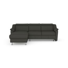 Sit & More Ecksofa SIT & MORE "Freetown L-Form", braun (mocca), B:257cm H:84cm T:166cm, Sofas, Ecksofa, inklusive Kopfteilverstellung und komfortablem Federkern
