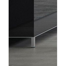 Schubkastenkommode Places of Style "Onyx" Sideboards Gr. B/H/T: 60 cm x 123 cm x 45 cm, 5, grau (anthrazit, walnussfarben) Schubladenkommoden UV lackiert, mit Soft-Close-Funktion