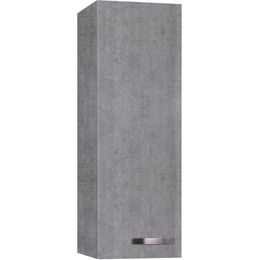 Hängeschrank Optifit "Cara" Schränke Gr. B/H/T: 30 cm x 89,6 cm x 34,9 cm, 1 St., grau (beton, beton) Breite 30 cm