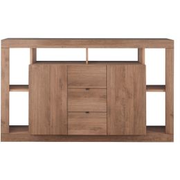 Sideboard Inosign "Rimini" Sideboards Gr. B/H/T: 172 cm x 102 cm x 42 cm, 3, braun (mercure nb holzstruktur) Sideboards mit 2 Türen und 3 Schubkästen