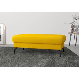 Sit & More Hockerbank SIT & MORE "Cinturo", gelb (mustard), B:131cm H:48cm T:67cm, Hocker, mit Federkern, Sitzh&ouml;he 48 cm