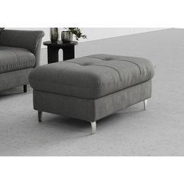 Sit & More Hocker SIT & MORE "Marano", grau, B:102cm H:43cm T:67cm, 98% Polyester, 2% Polyamid, Hocker, Hocker, mit Stauraum