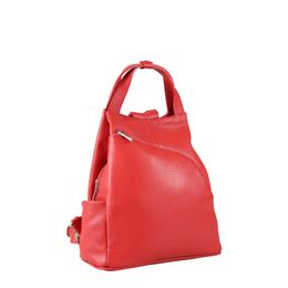 Rucksack Collezione Alessandro "Liebling" Gr. B/H/T: 25 cm x 29 cm x 12 cm, rot Rucksäcke Cityrucksack aus italienischem Leder