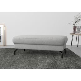 Sit & More Hockerbank SIT & MORE "Cinturo", grau, B:131cm H:48cm T:67cm, Hocker, mit Federkern, Sitzh&ouml;he 48 cm