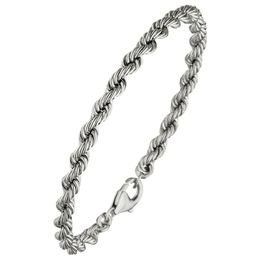 Armband Jobo Armbänder Gr. Silber 925 (Sterlingsilber), silberfarben (silber 925) Damen Armbänder Silber Kordelarmband 925 massiv 21 cm