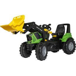 Trettraktor Rolly Toys "rollyFarmtrac Premium II Deutz 8280 TTV" Tretfahrzeuge grün Kinder Trettraktor mit Frontlader, BxTxH: 150x54x75 cm