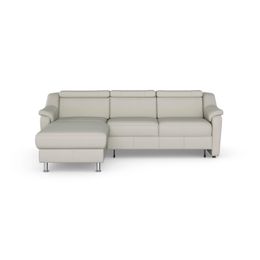 Sit & More Ecksofa SIT & MORE "Freetown L-Form", wei&szlig; (altwei&szlig;), B:257cm H:84cm T:166cm, Sofas, Ecksofa, inklusive Kopfteilverstellung und komfortablem Federkern