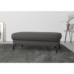 Sit & More Hockerbank SIT & MORE "Cinturo", grau (anthrazit), B:131cm H:48cm T:67cm, Hocker, mit Federkern, Sitzh&ouml;he 48 cm