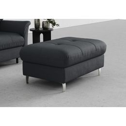 Sit & More Hocker SIT & MORE "Marano", grau (dunkelgrau), B:102cm H:43cm T:67cm, 98% Polyester, 2% Polyamid, Hocker, Hocker, mit Stauraum