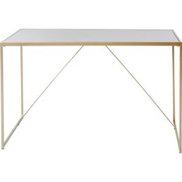 Schreibtisch Jahnke "GLAM" Tische Gr. B/H/T: 120cm x 73cm x 60cm, bunt (gold/marmor + goldfarben marmoroptik) Schreibtisch in edlem Marmor-Look