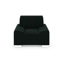 Sessel DOMO collection "Anzio", gr&uuml;n, B:114cm H:85cm T:93cm, Sessel, Sessel, wahlweise mit Federkern