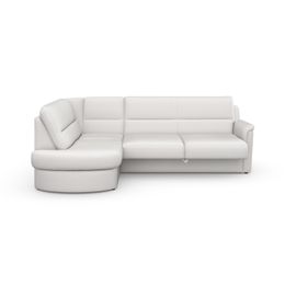 Sit & More Ecksofa SIT & MORE "Panini L-Form", silber, B:243cm H:87cm T:155cm, Sofas, Ecksofa, wahlweise mit Vorziehsitz und Bettkasten