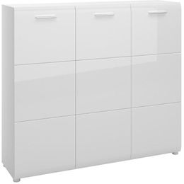 Schuhkommode LIVING CHARM "Merano" Sideboards Gr. B/H/T: 134,8 cm x 120 cm x 36 cm, weiß Schuhkommoden Breite ca. 135 cm