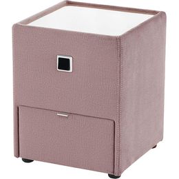 Jockenhöfer Nachtkonsole JOCKENHÖFER GRUPPE "Lancy" Sideboards Gr. B/H/T: 42,5 cm x 53 cm x 45 cm, 1, rosa (rosa 341, 05) Nachtkonsolen und Nachtkommoden mit LED-Beleuchtung