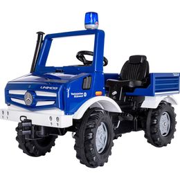 Tretfahrzeug Rolly Toys "rollyUnimog THW" Tretfahrzeuge grün Kinder Kettcar Tretfahrzeug inkl. rollyFlashlight