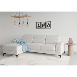 Sit & More Ecksofa SIT & MORE "Sinatra L-Form", silber, B:258cm H:85cm T:170cm, 98% Polyester, 2% Polyamid, Sofas, Ecksofa, mit Recamiere, optional mit Kopfteilverstellung und Armteilfunktion
