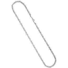 Kette ohne Anhänger Jobo Halsketten Gr. Silber 925 (Sterlingsilber), Länge: 55 cm, silberfarben (silber 925) Damen Königskette Ketten ohne Anhänger 925 Silber 3,9 mm 55 cm