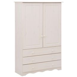 Wäscheschrank Home Affaire "Minik" Schränke Gr. B/H/T: 95 cm x 140 cm x 35 cm, 2 St., weiß aus schönem massivem Kiefernholz, in unterschiedlichen Farbvarianten