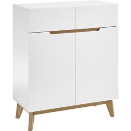 Garderobenschrank MCA furniture "Cervo" Schränke Gr. B/H/T: 85 cm x 101 cm x 40 cm, weiß Garderobenschränke Breite ca. 85 cm