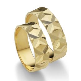 Trauring Firetti "Schmuck Geschenk Gold 375 Hochzeit Ehering "LIEBE"" Fingerringe Gr. 57, Gelbgold 585, 3,5 mm, goldfarben (gelbgoldfarben) Made in Germany