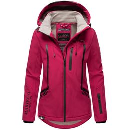 Softshelljacke Marikoo "Mount-Cho-Oyu", Damen, Gr. S, pink (fuchsia), Obermaterial: 95% Polyester, 5% Elasthan, Futter: 100% Polyester, Ärmelfutter: 100% Polyester, Jacken, mit abnehmbarer Kapuze