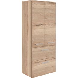 Midischrank Marlin "3040" Schränke Gr. B/H/T: 60 cm x 148,8 cm x 35 cm, 2 St., braun (eiche struktur) Bad-Midischrank Breite 60 cm