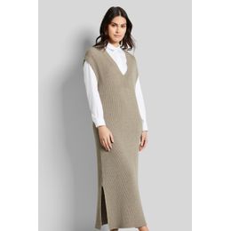 Strickkleid Bugatti Gr. M, Normalgrößen, grau (taupe) Damen Kleider mit kurzem Arm