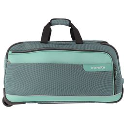 Reisetasche Travelite "VIIA" Gr. B/H/T: 65 cm x 32 cm x 30 cm, braun (eukalyptus) Taschen Handgepäck Duffle Bag Sporttasche mit Trolleyfunktion