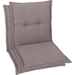 Sitzauflage GO-DE, grau (taupe), B:50cm T:100cm, Polyester, Polsterauflagen, f&uuml;r Niederlehner