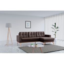 Sit & More Ecksofa SIT & MORE "Lavida L-Form", grau (anthrazit), B:279cm H:90cm T:167cm, 100% PES, Sofas, Ecksofa, wahlweise mit Kippfunktion und Bettkasten