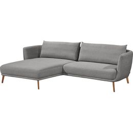 Sch&ouml;ner Wohnen Kollektion Ecksofa "Pearl - 5 Jahre Hersteller-Garantie, auch in Boucl&eacute; L-Form", grau, B:270cm H:71cm T:160cm, 16% Baumwolle, 79% Polyester, 5% Polyacryl, SCH&Ouml;NER WOHNEN-KOLLEKTION, Sofas, Ecksofa, Ma&szlig;e (B/H/T): 270/71/160 cm, F&uuml;&szlig;e aus Massivholz