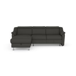 Sit & More Ecksofa SIT & MORE "Freetown L-Form", braun (mocca), B:257cm H:84cm T:166cm, Sofas, Ecksofa, inklusive Kopfteilverstellung und komfortablem Federkern