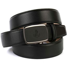 Lederg&uuml;rtel Anthoni Crown, Damen, Gr. 100, schwarz, Leder, unifarben, G&uuml;rtel Lederg&uuml;rtel, mit Anker-Logo, Ton in Ton Steppung