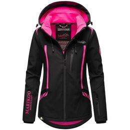 Softshelljacke Marikoo "Mount-Cho-Oyu" Gr. S, schwarz, Damen, Obermaterial: 95% Polyester, 5% Elasthan, Futter: 100% Polyester, Ärmelfutter: 100% Polyester, Jacken, mit abnehmbarer Kapuze