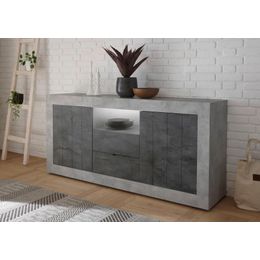 Sideboard Inosign "Urbino" Sideboards grau (beton, schieferfarben) Breite 184 cm