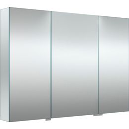 Spiegelschrank Welltime "G-Line" Schränke Gr. B/H/T: 100,9 cm x 70 cm x 13 cm, ohne LED, 3 St., Komplettausführung, farblos (transparent) Bad-Spiegelschränke doppelseitig verspiegelt und mit verspiegelten Seitenwänden, Softclose