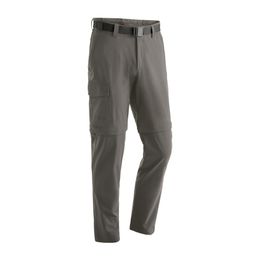 Funktionshose Maier Sports "Torid slim zip" Gr. 48, Normalgrößen, braun (schlamm) Herren Hosen Wanderhosen Wanderhose, zipp-off Outdoor-Hose, 4 Taschen, Slim Fit